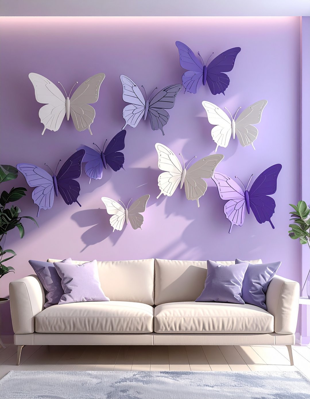24 Butterfly-themed Room Ideas: Delicate Color Palette - Too Much Time