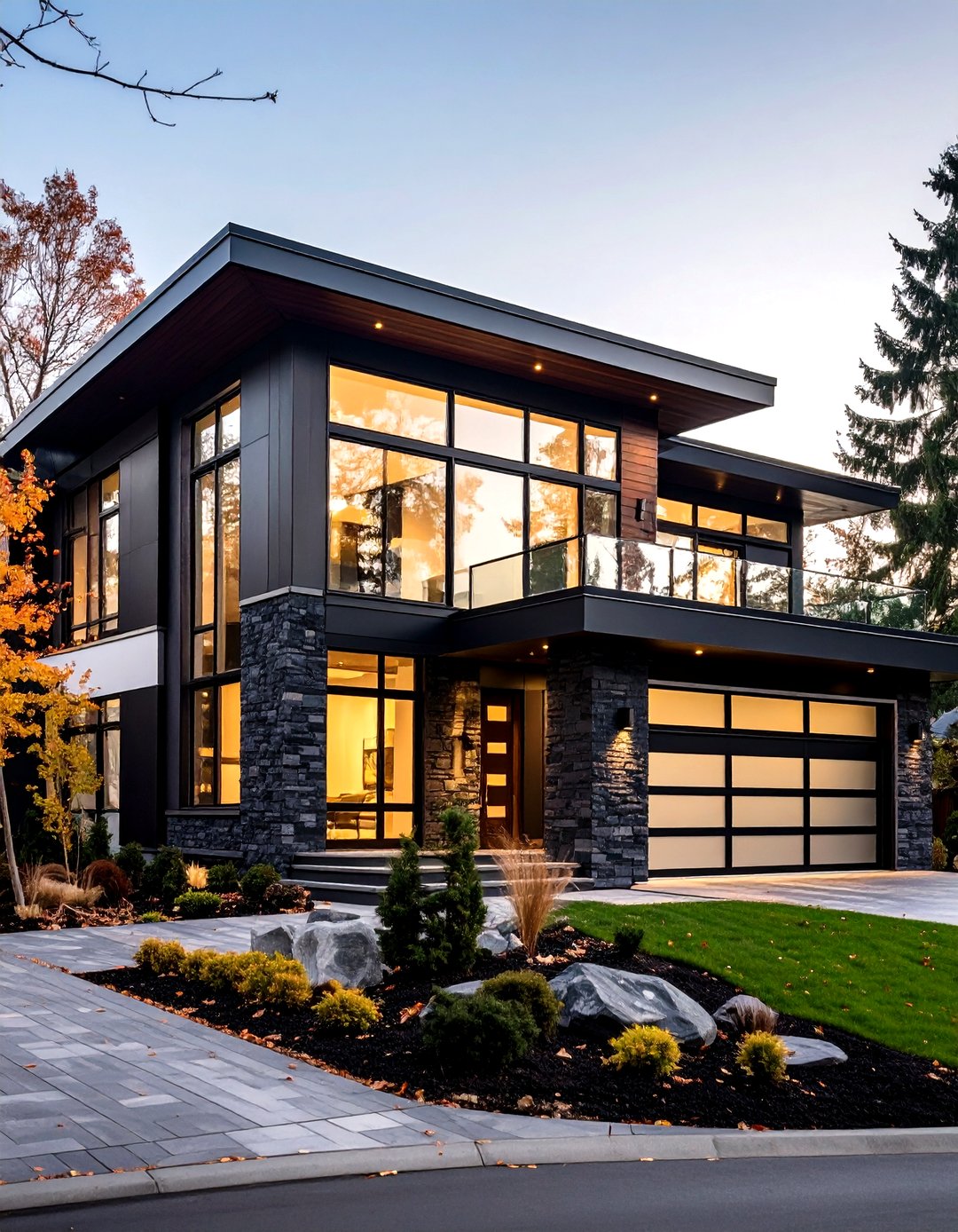 24 Stone Exterior Home Ideas: Stone Exterior Wow Factor - Too Much Time