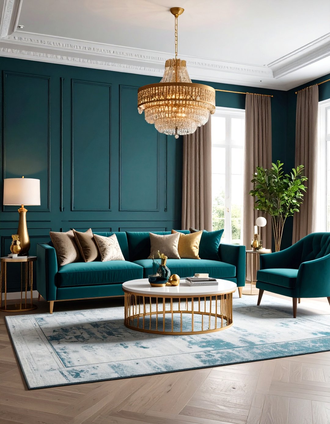24 Teal Living Room Ideas: Stylish Pops Of Calm Color - Too Much Time