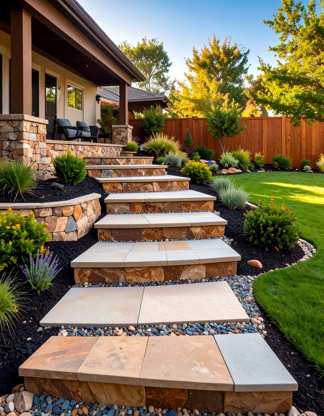 24 Patio Steps Ideas: Stylish and Safe Designs Today - Too Much Time