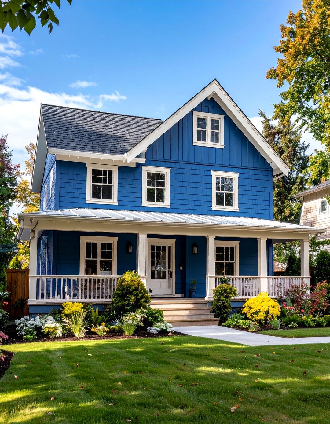 24 Blue Exterior House Paint Ideas for Modern Facades - Too Much Time