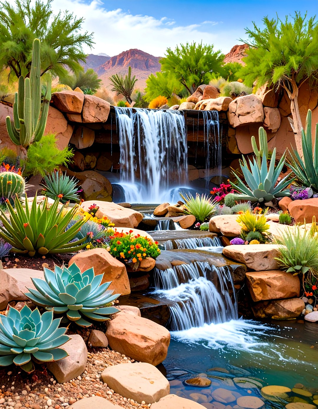 24 Pondless Waterfall Design Ideas for Outdoor Water - Too Much Time