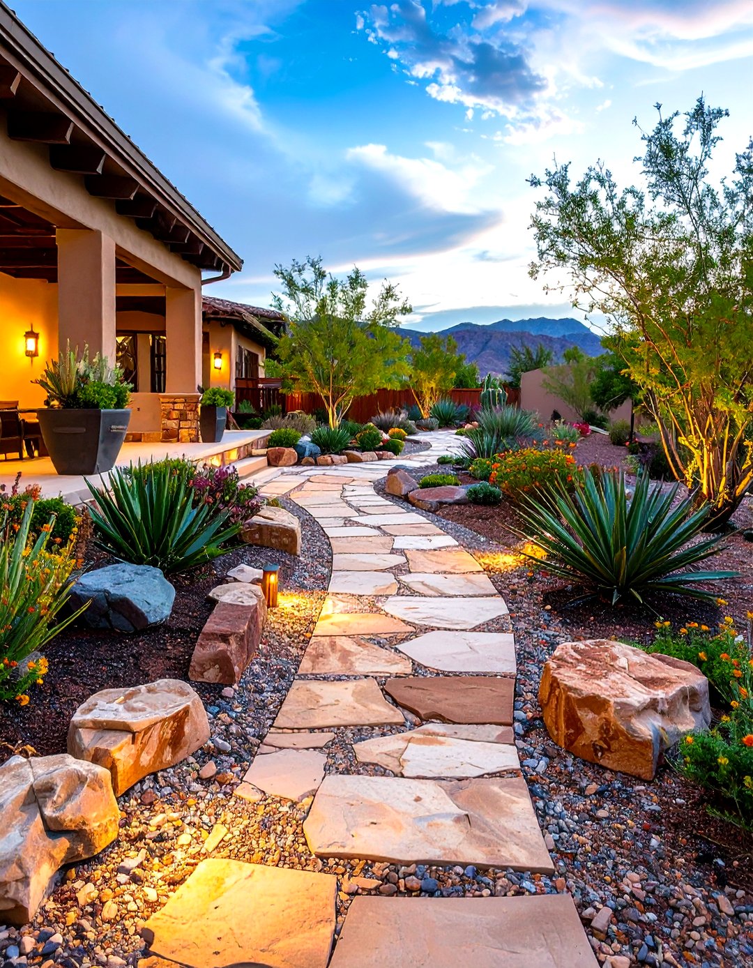 24 Desert Landscape Ideas for Low-water Curb Appeal - Too Much Time