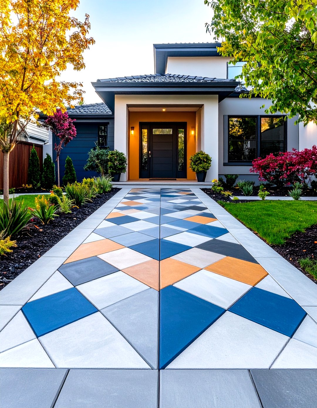 24 Concrete Driveway Ideas for Bold Curb Appeal Today - Too Much Time