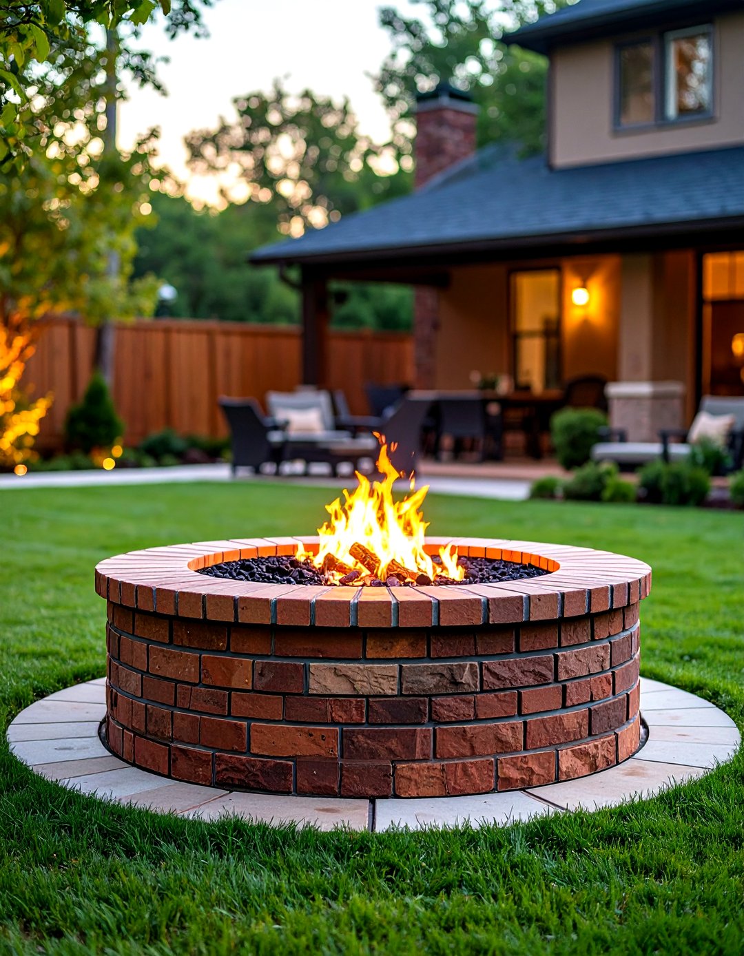 24 Brick Fire Pit Ideas: Cozy Outdoor Spaces for Summer - Too Much Time