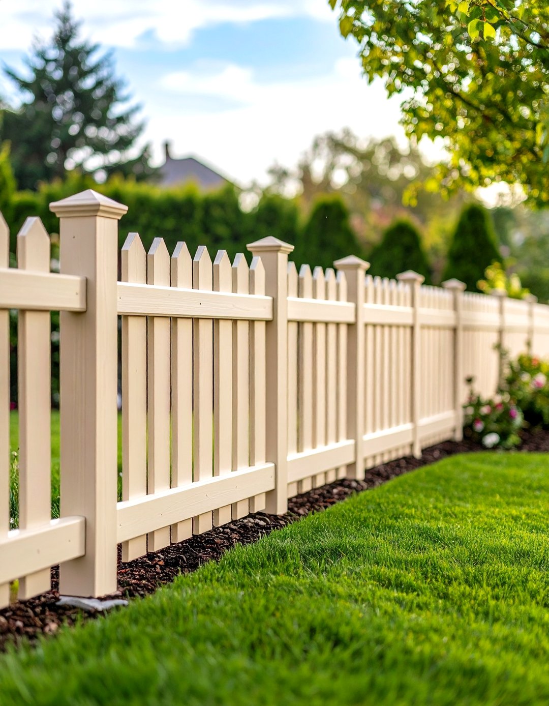 24 Vinyl Fence Colors for Curb Appeal and Privacy Today - Too Much Time