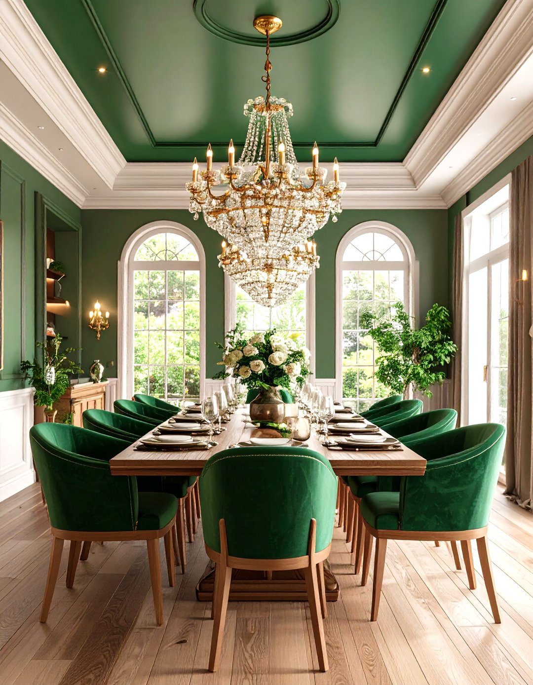 24 Green Ceiling Ideas to Brighten Kitchens and Baths - Too Much Time