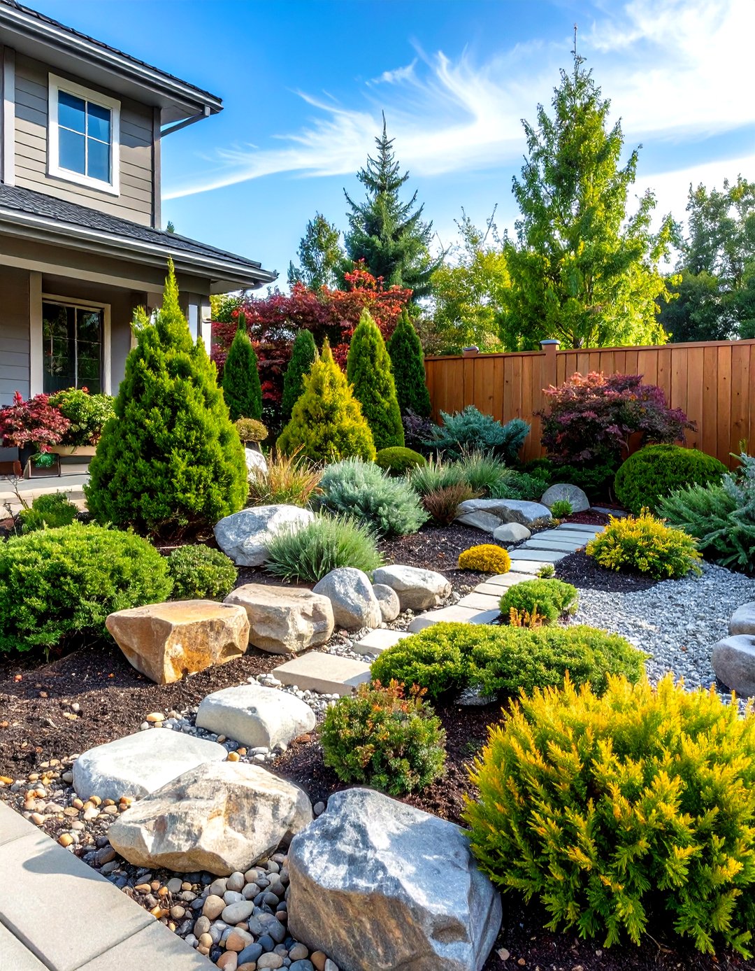 24 Front Yard Evergreen Landscaping Ideas: Expert Tips - Too Much Time