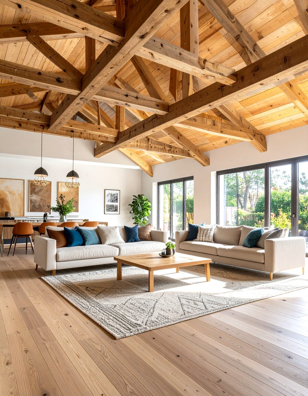 24 Living Room Ceiling Ideas to Elevate Your Space - Too Much Time