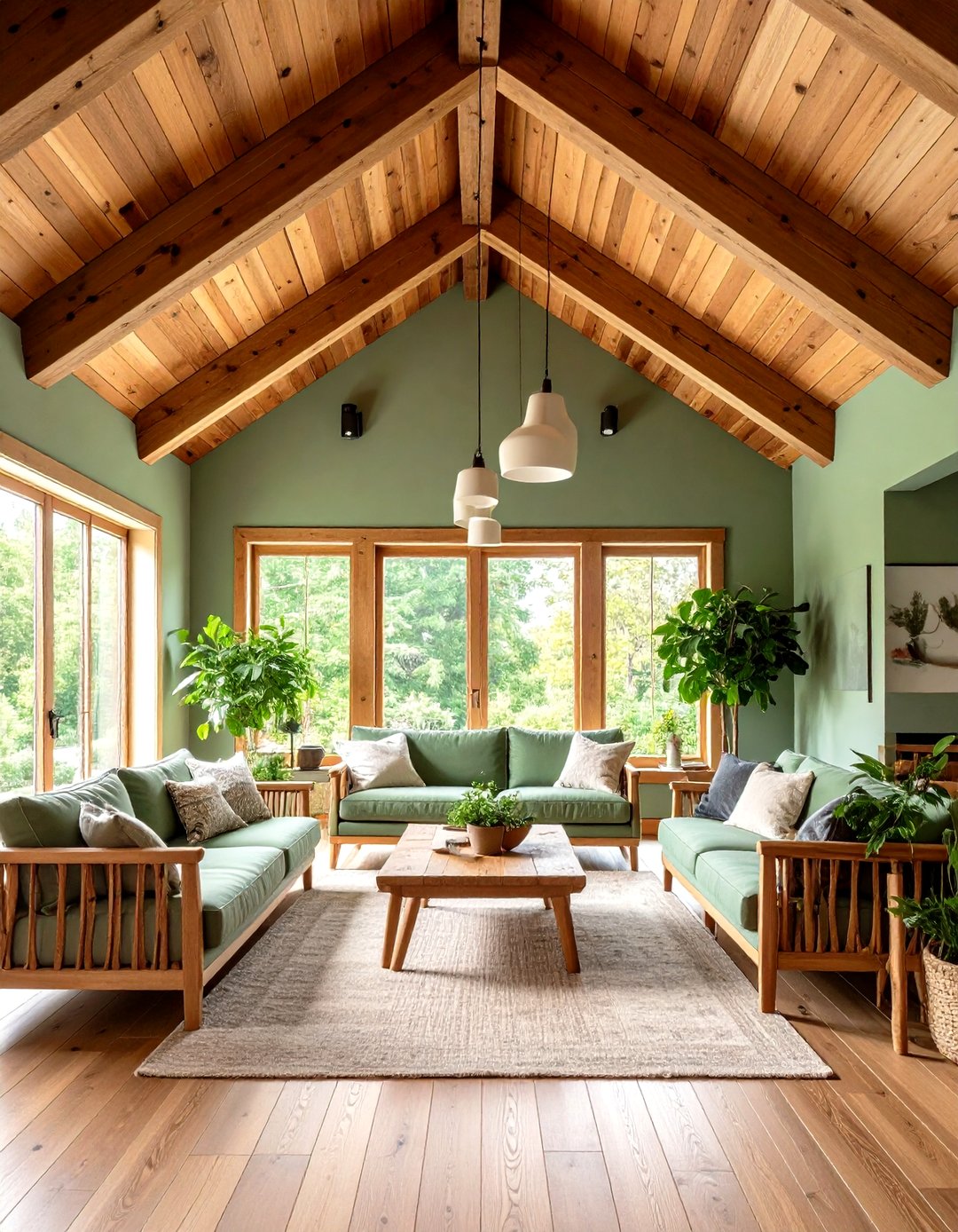 24 Rustic Sage Green Living Room Ideas for Cozy Decor - Too Much Time