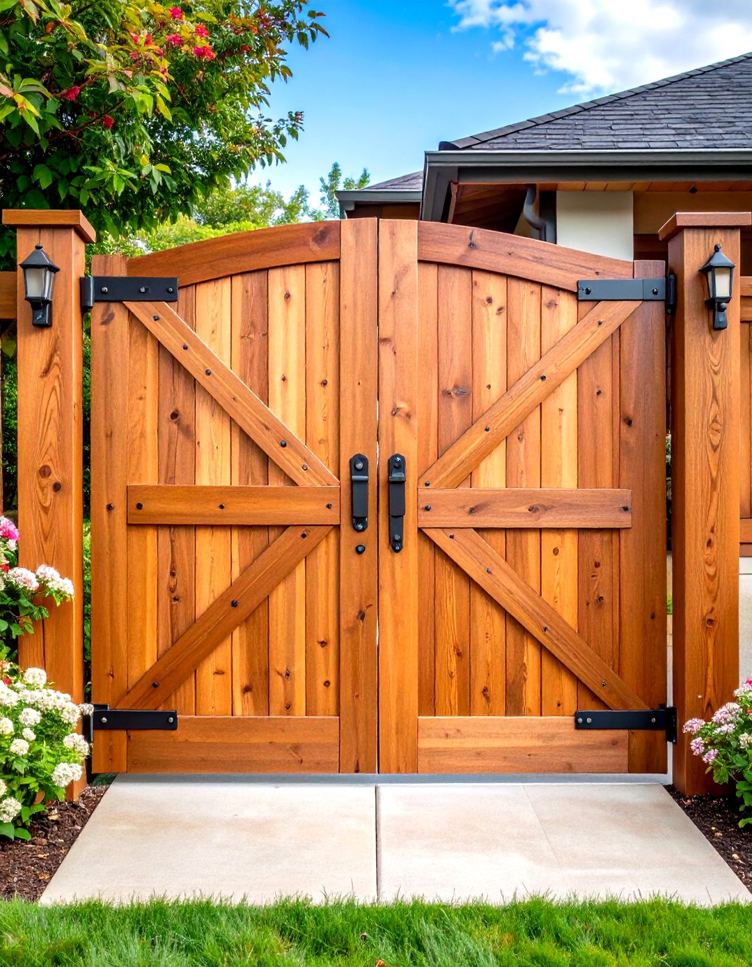 24 Practical Gates with 24 Front Door Gate Ideas Today - Too Much Time
