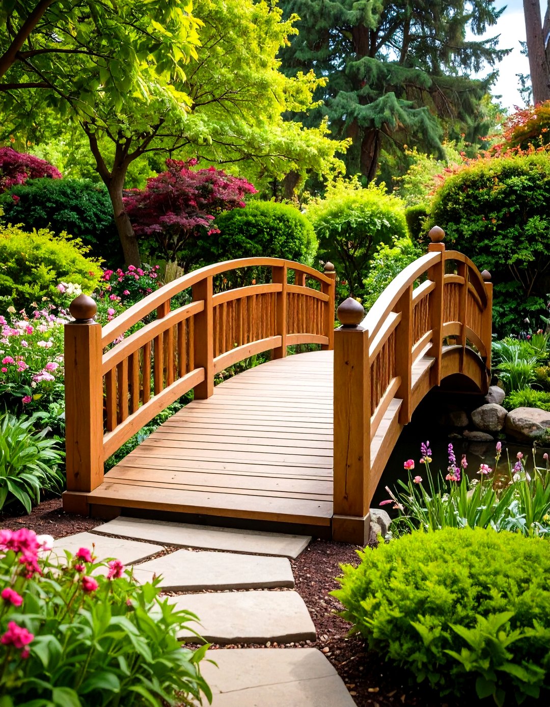 24 Wooden Walkway Ideas to Guide Garden Paths Well - Too Much Time