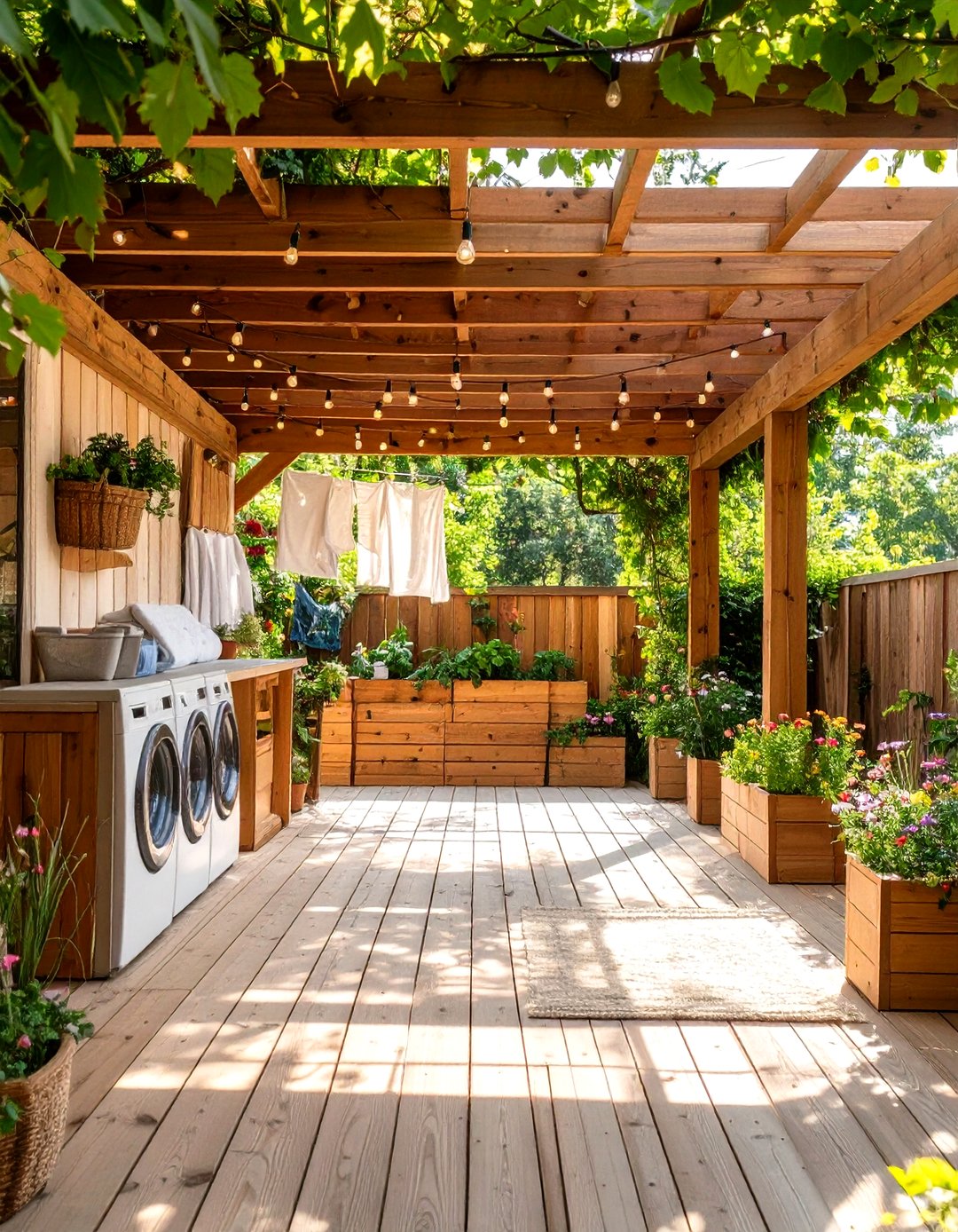 24 Outdoor Laundry Area Design Ideas for Easy Chores - Too Much Time