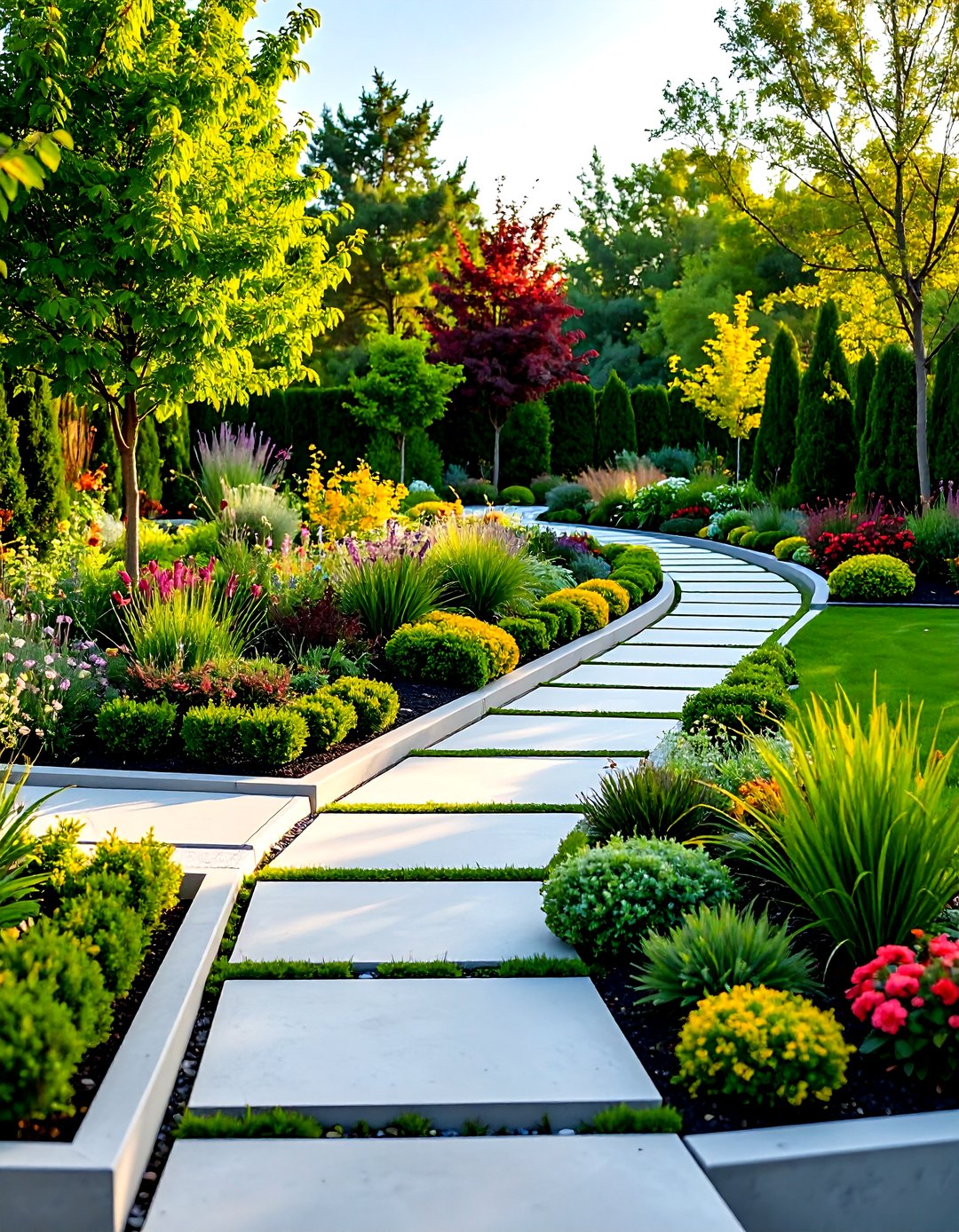 24 Concrete Garden Ideas for Lush Greenery and Water Features - Too ...