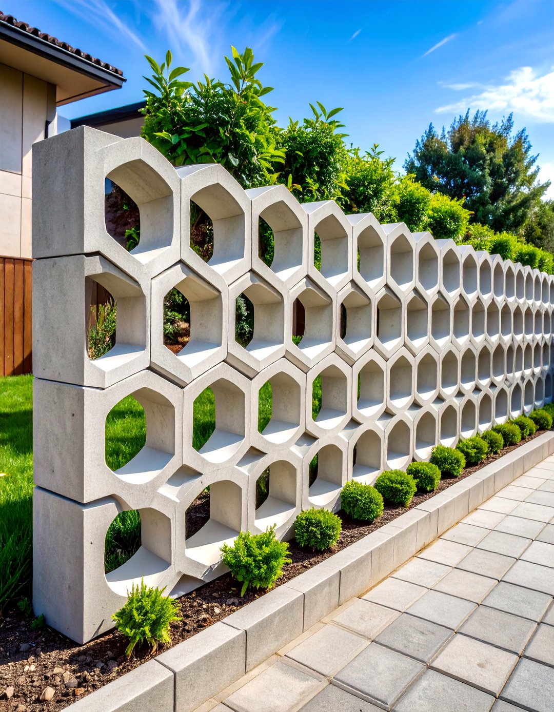 24 Concrete Block Fence Ideas for Secure Boundaries - Too Much Time