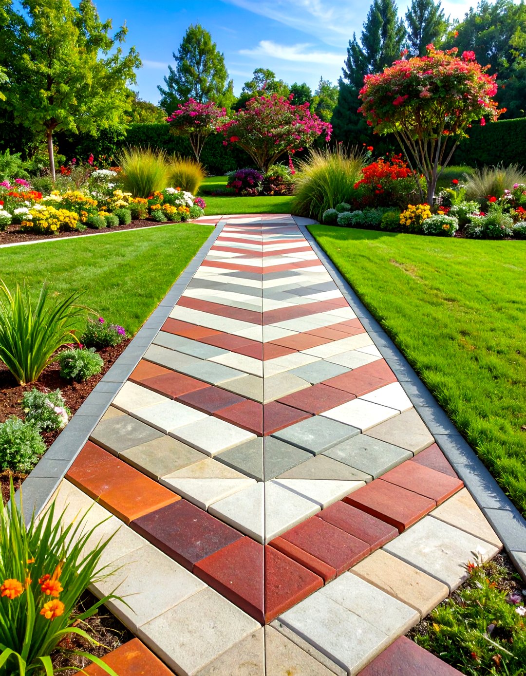 24 Paver Walkway Ideas That Welcomes Guests with Style - Too Much Time