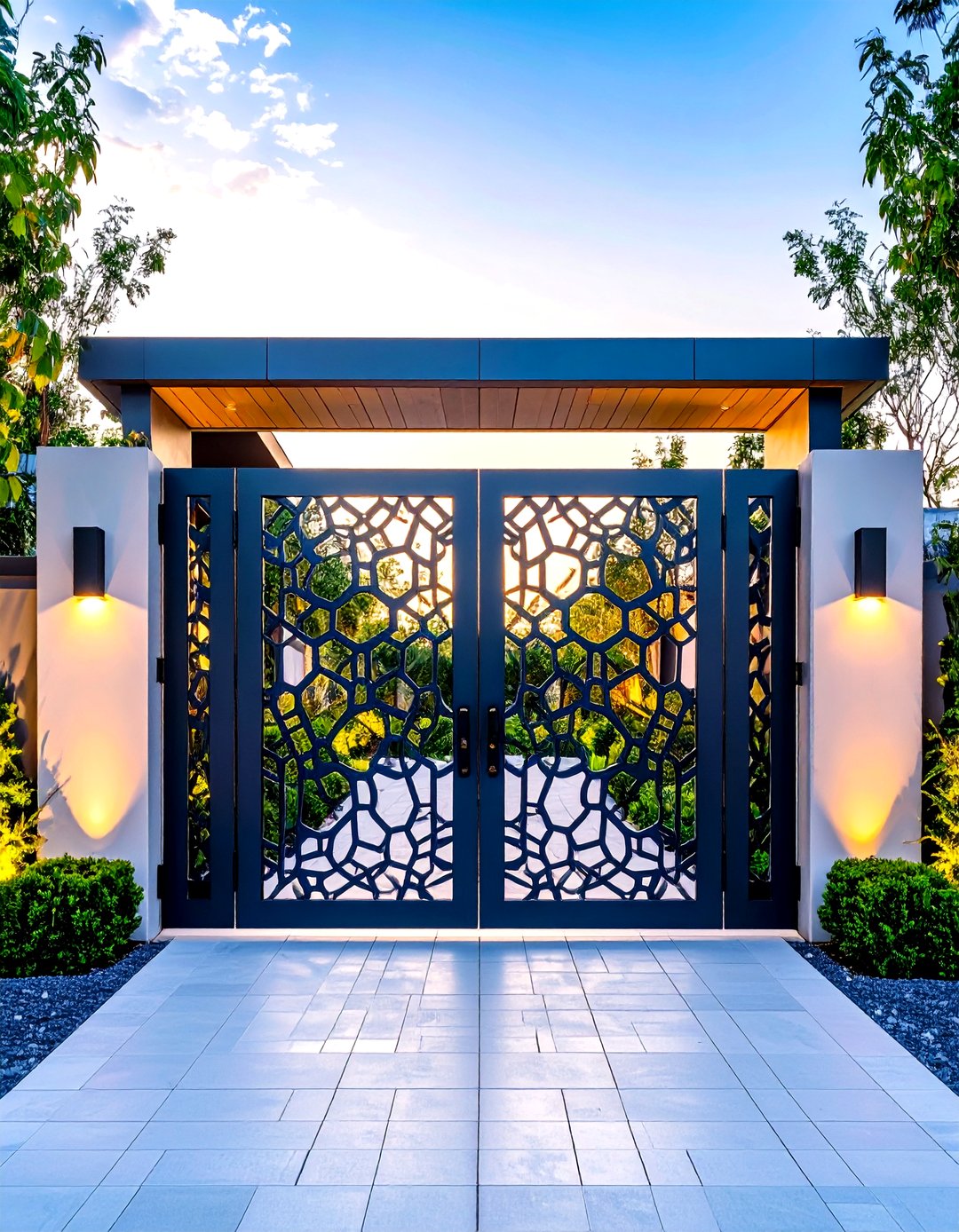 24 Handy Ideas with 24 Front Gate Ideas for Curb Appeal - Too Much Time