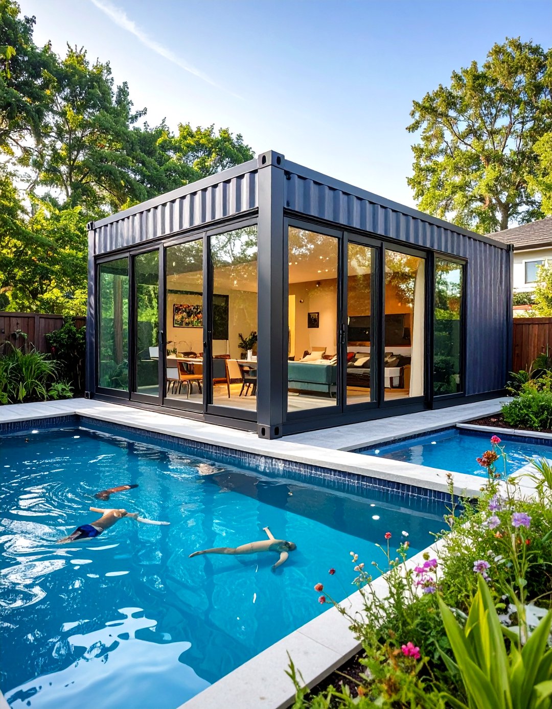 24 Shipping Container Pools for An Easy Backyard Oasis - Too Much Time