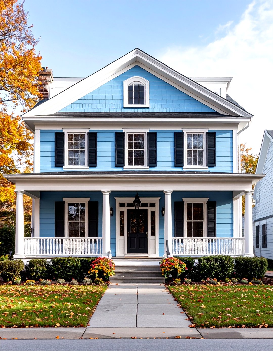 24 Light Blue House Exterior Ideas to Boost Curb Appeal - Too Much Time