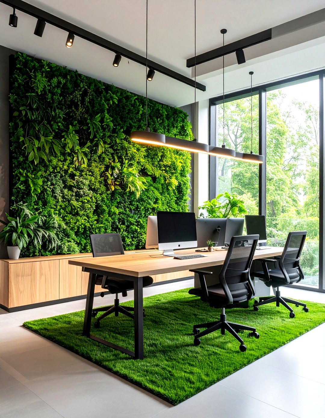 24 Artificial Grass Wall Design Ideas for Interiors - Too Much Time