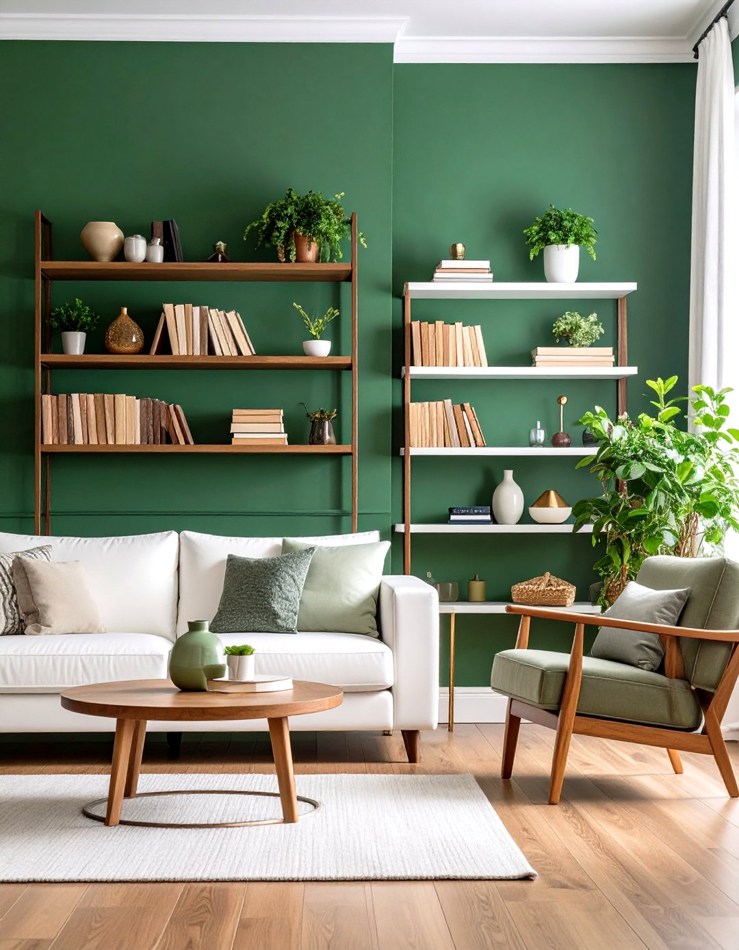 24 Green Accent Wall Ideas: Bold, Stylish Walls Now - Too Much Time