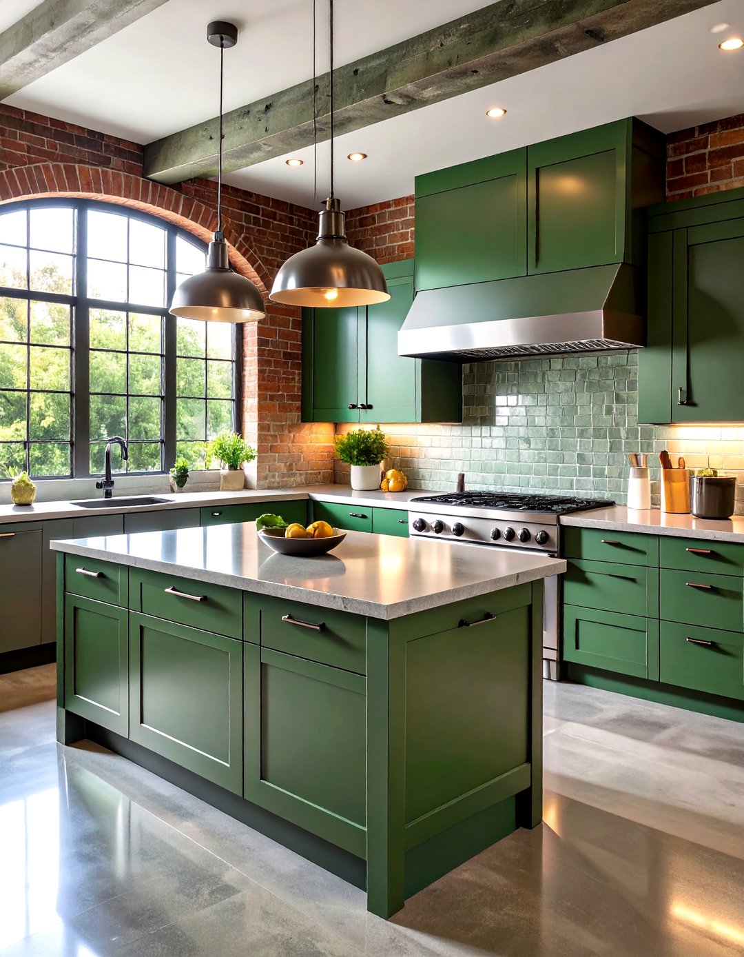 24 Kitchen with Green Countertops Ideas for Chic Design - Too Much Time
