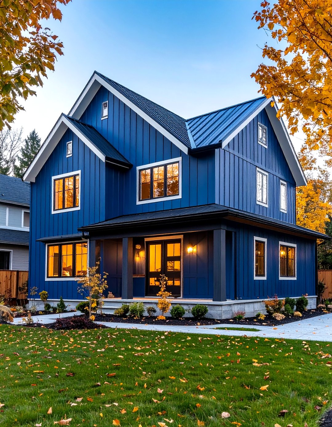 24 Blue House Siding with White Trim Ideas for Charm - Too Much Time