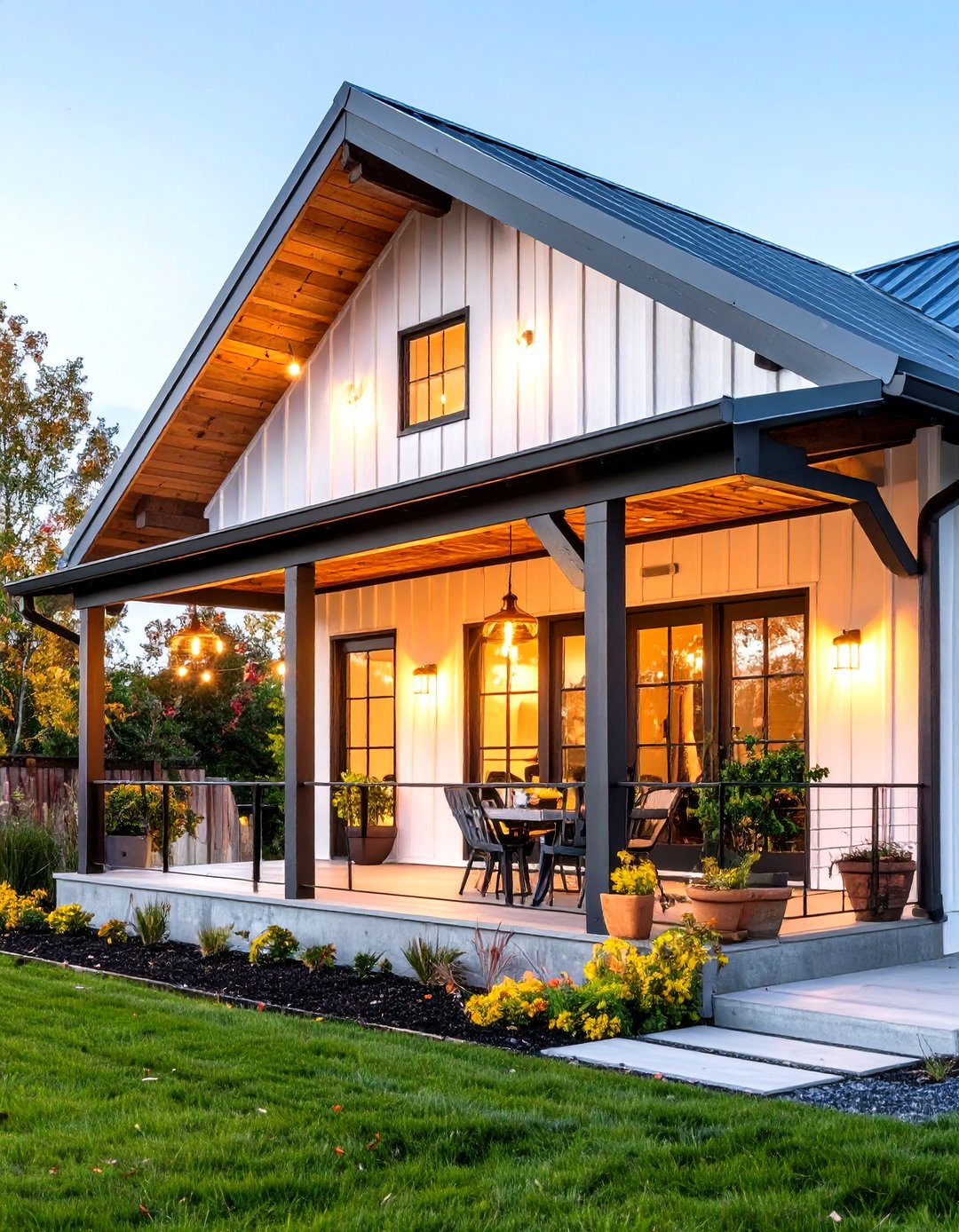 24 Open Gable Porch Ideas for Stylish Outdoor Living - Too Much Time