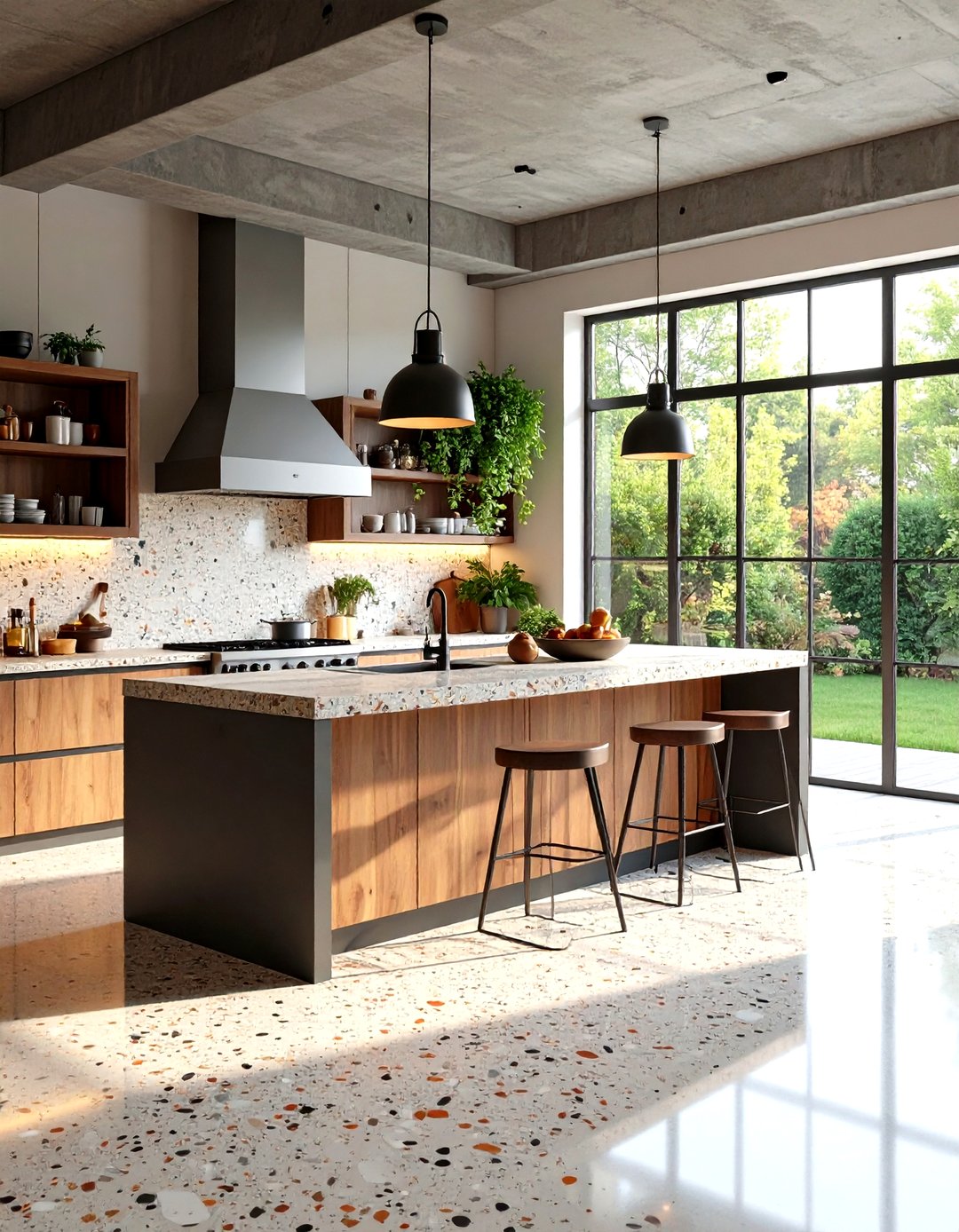 24 Terrazzo Kitchen Floor Ideas - Stylish Yet Durable - Too Much Time