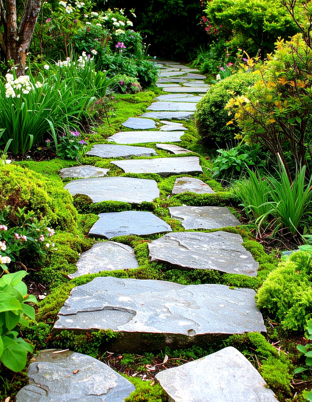 24 Bluestone Walkway Ideas: Elegant Stone Paths Outside - Too Much Time