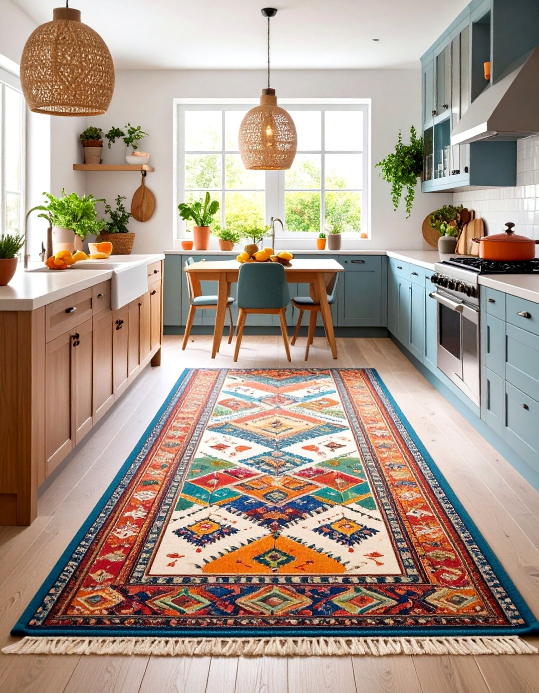 24 Boho Rug Ideas to Add Texture and Color to Rooms - Too Much Time