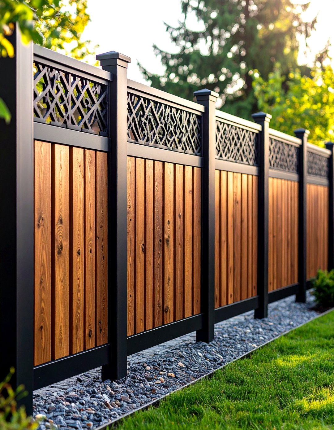 24 Metal and Wood Fence Ideas for Durable, Stylish Boundaries - Too ...