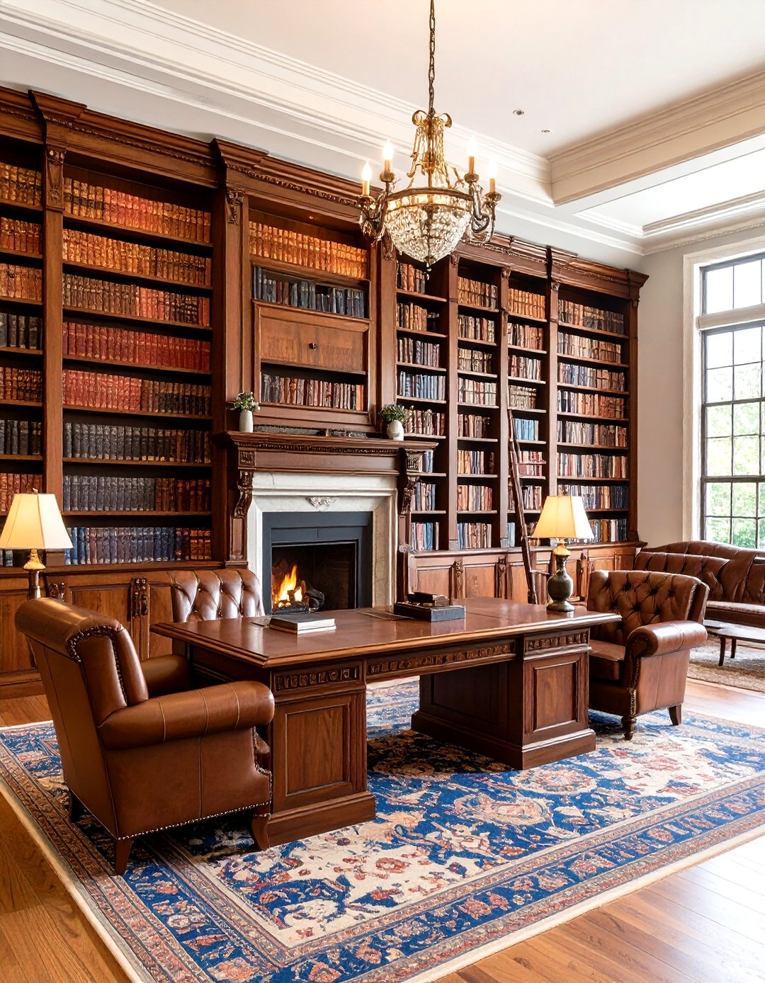 24 Home Office with Fireplace Ideas: Cozy Workspace - Too Much Time