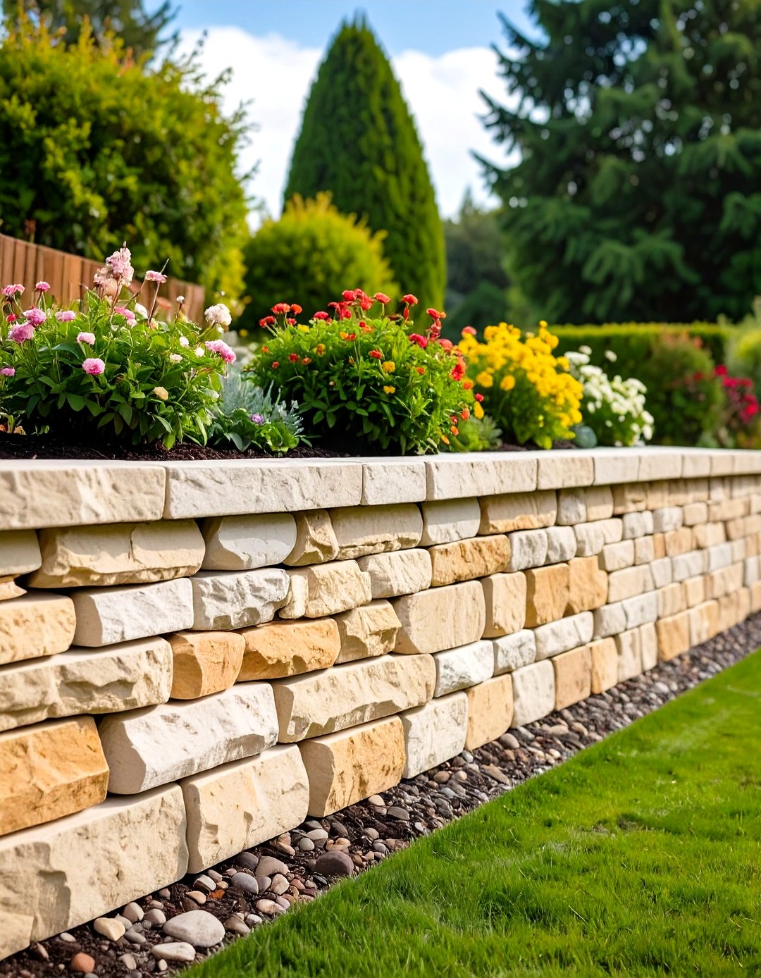 24 Natural Rock Retaining Wall Ideas to Boost Outdoors - Too Much Time
