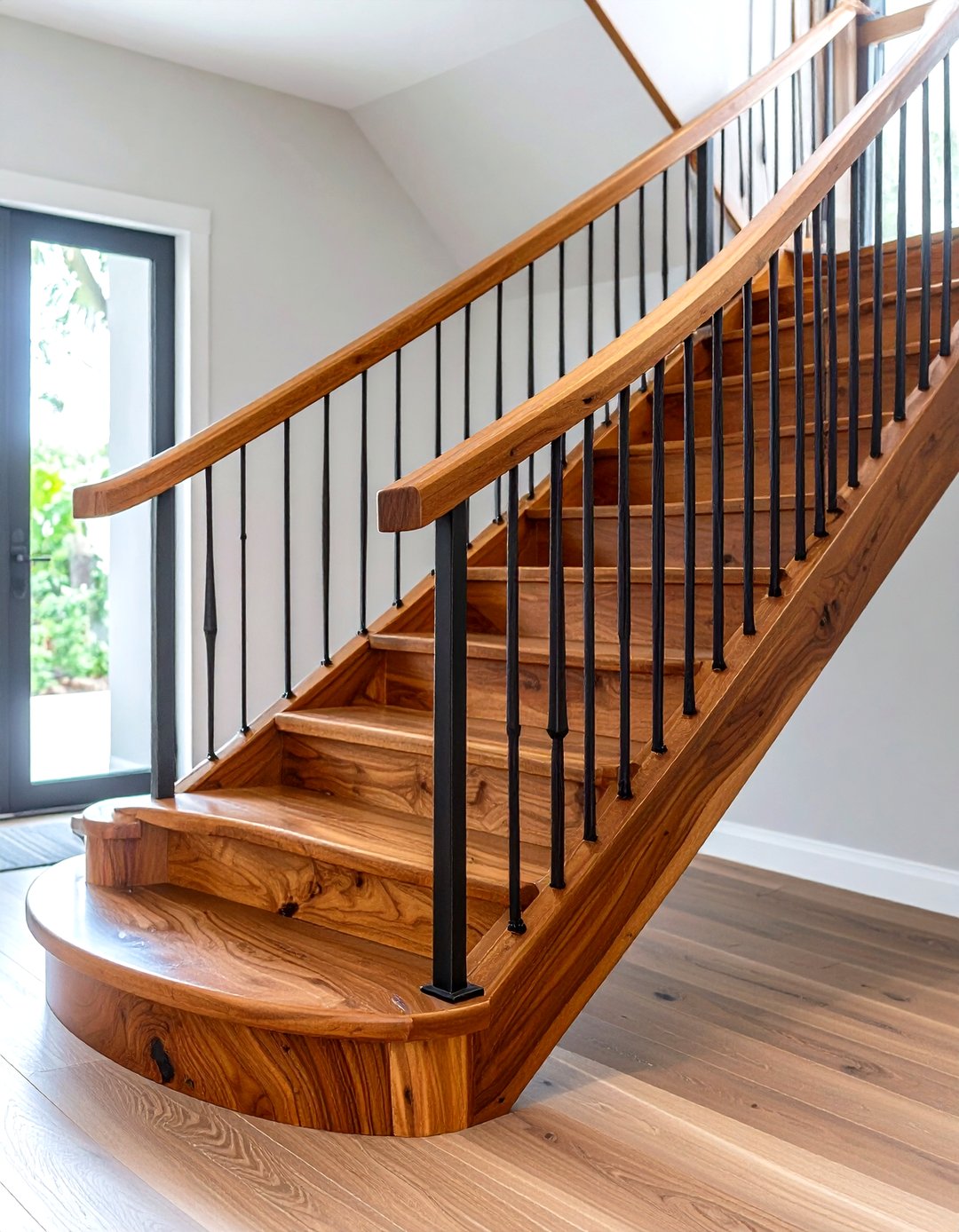 24 Wood Stair Railing Ideas to Elevate Interior Stairs - Too Much Time