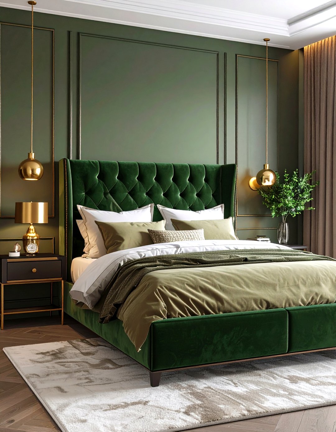 24 Olive Green Bedroom Ideas: Soft Palettes and Warmth - Too Much Time