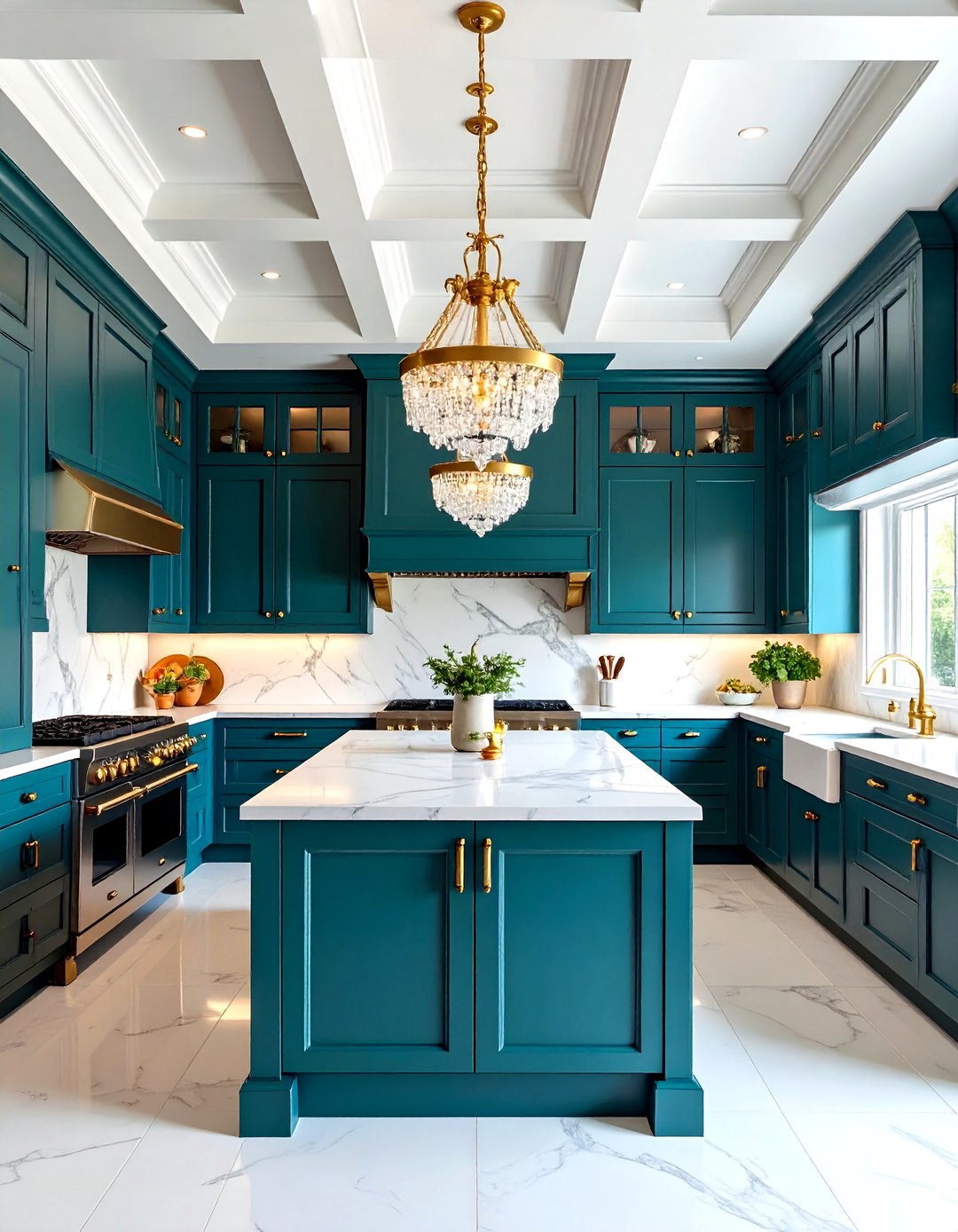 24 Teal and White Kitchen Ideas to Brighten Spaces - Too Much Time