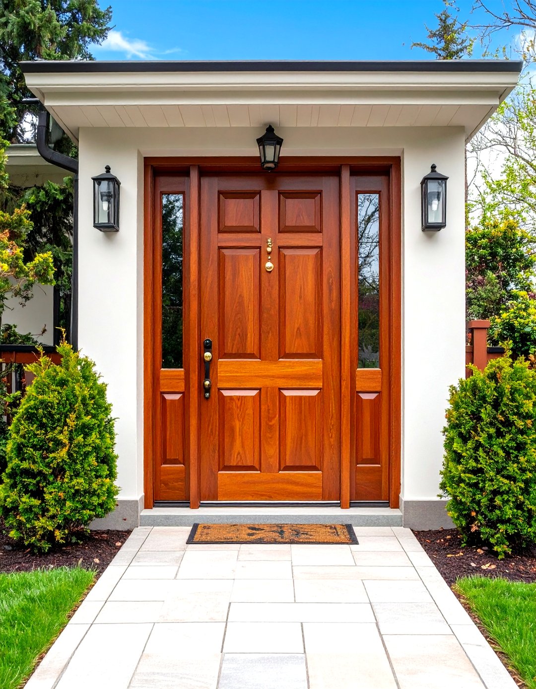 24 Colonial Front Door Ideas for Welcoming Entryways - Too Much Time