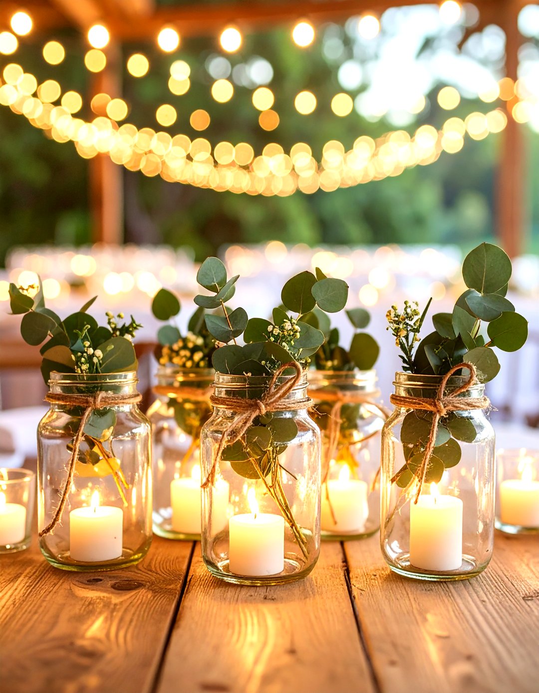 24 Eucalyptus Wedding Centerpieces: Green Accents Ideas - Too Much Time