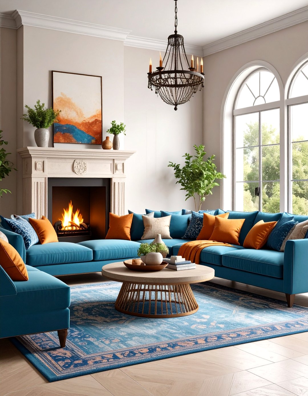 24 Stucco Fireplace Ideas: Cozy Living Room Accent - Too Much Time