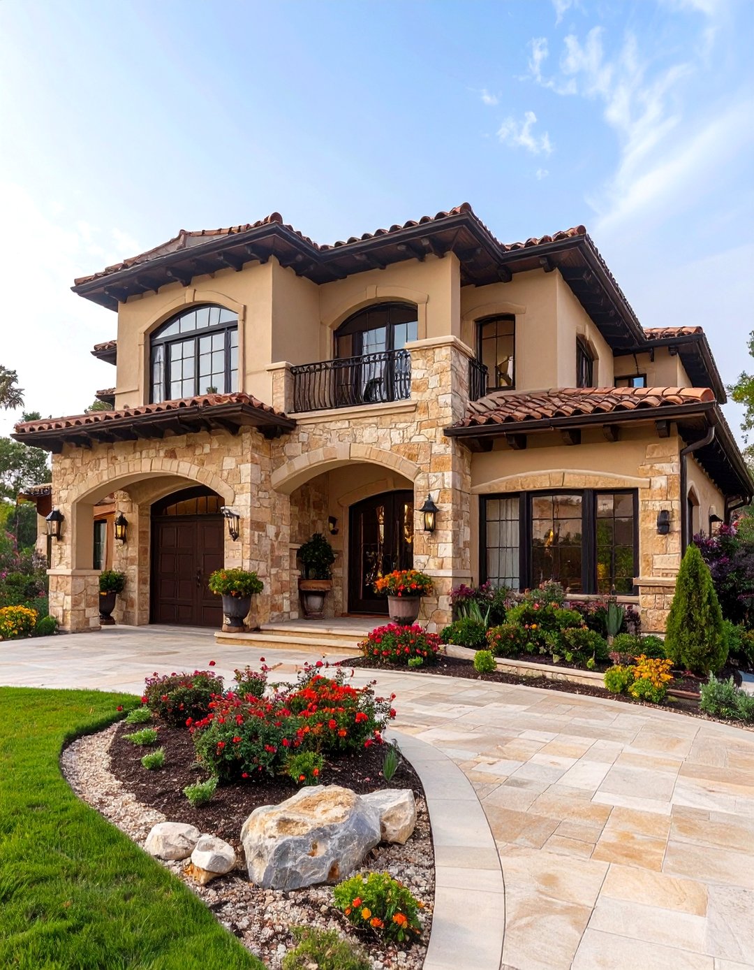 24 Tan House with Black Trim Design Ideas Curb Appeal - Too Much Time