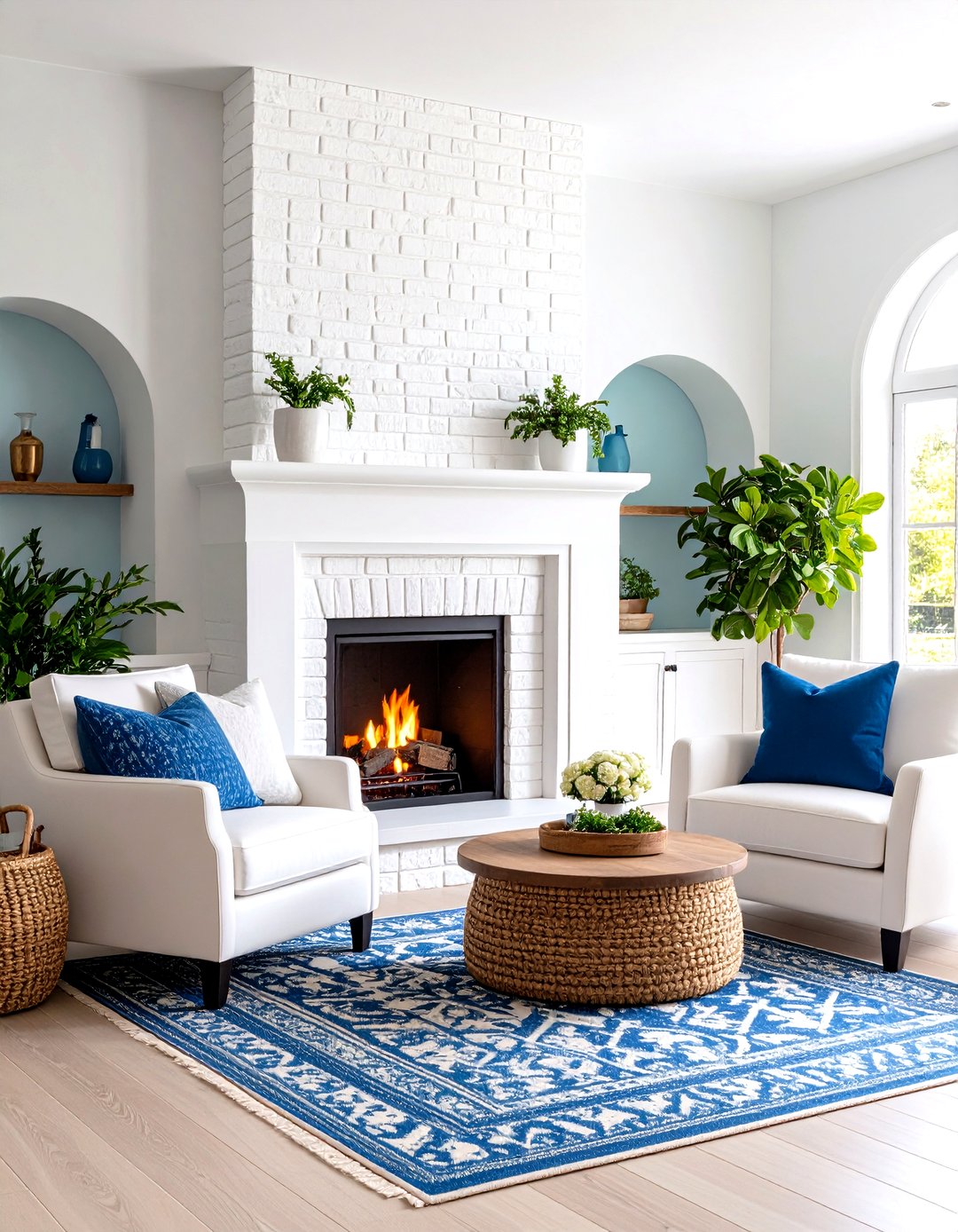 24 White Brick Fireplace Ideas to Create Warmth At Home - Too Much Time