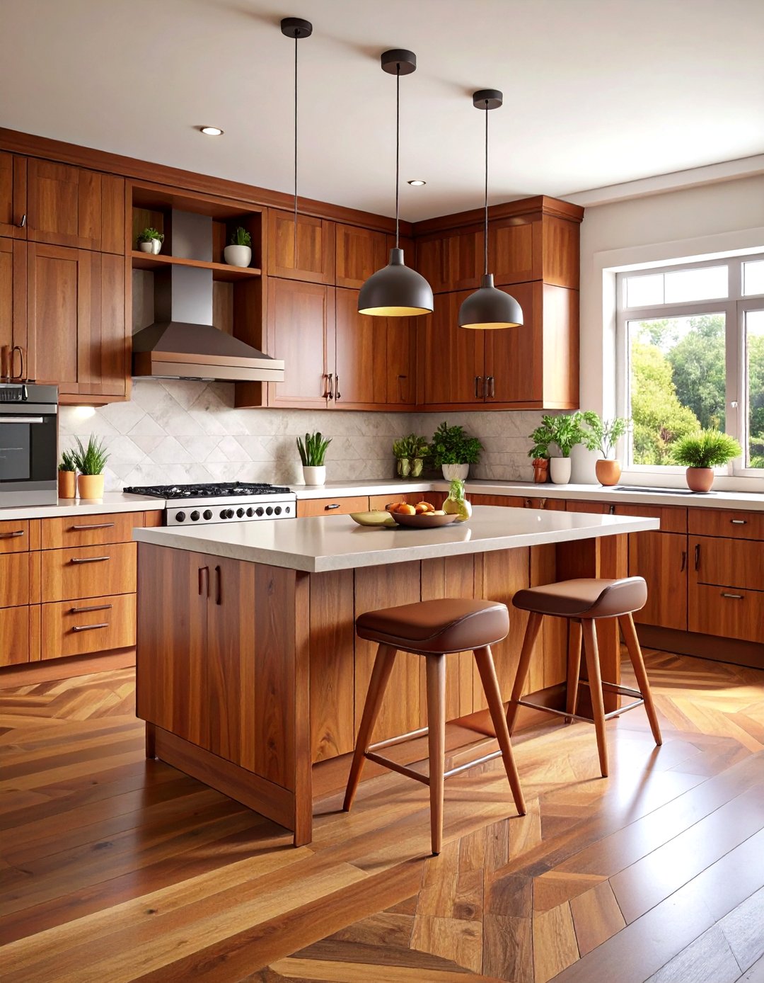 24 Brown Kitchen Ideas: Warm Wood Tones and Textures - Too Much Time