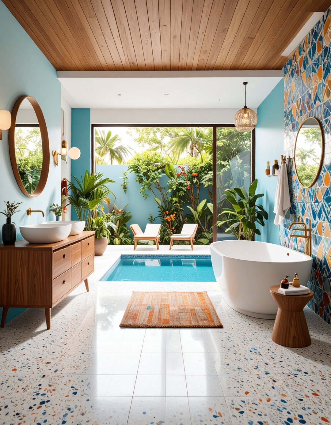 24 Pool Bathroom Ideas for Spa-like Wet Areas At Home - Too Much Time