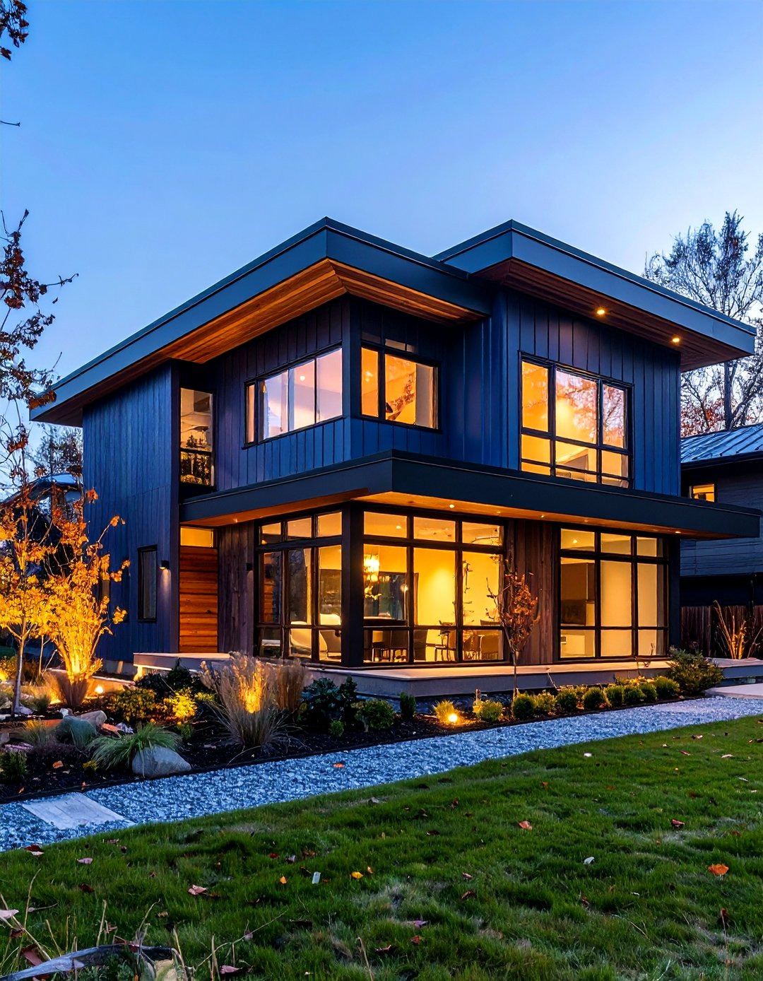 24 Midnight Blue & Dark Blue House Siding Colors - Too Much Time