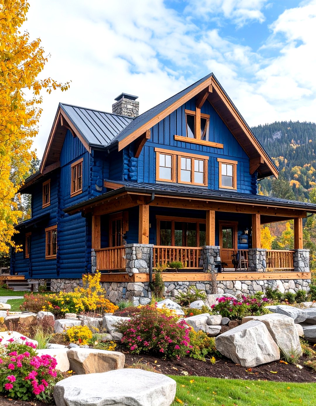 24 Midnight Blue & Dark Blue House Siding Colors - Too Much Time