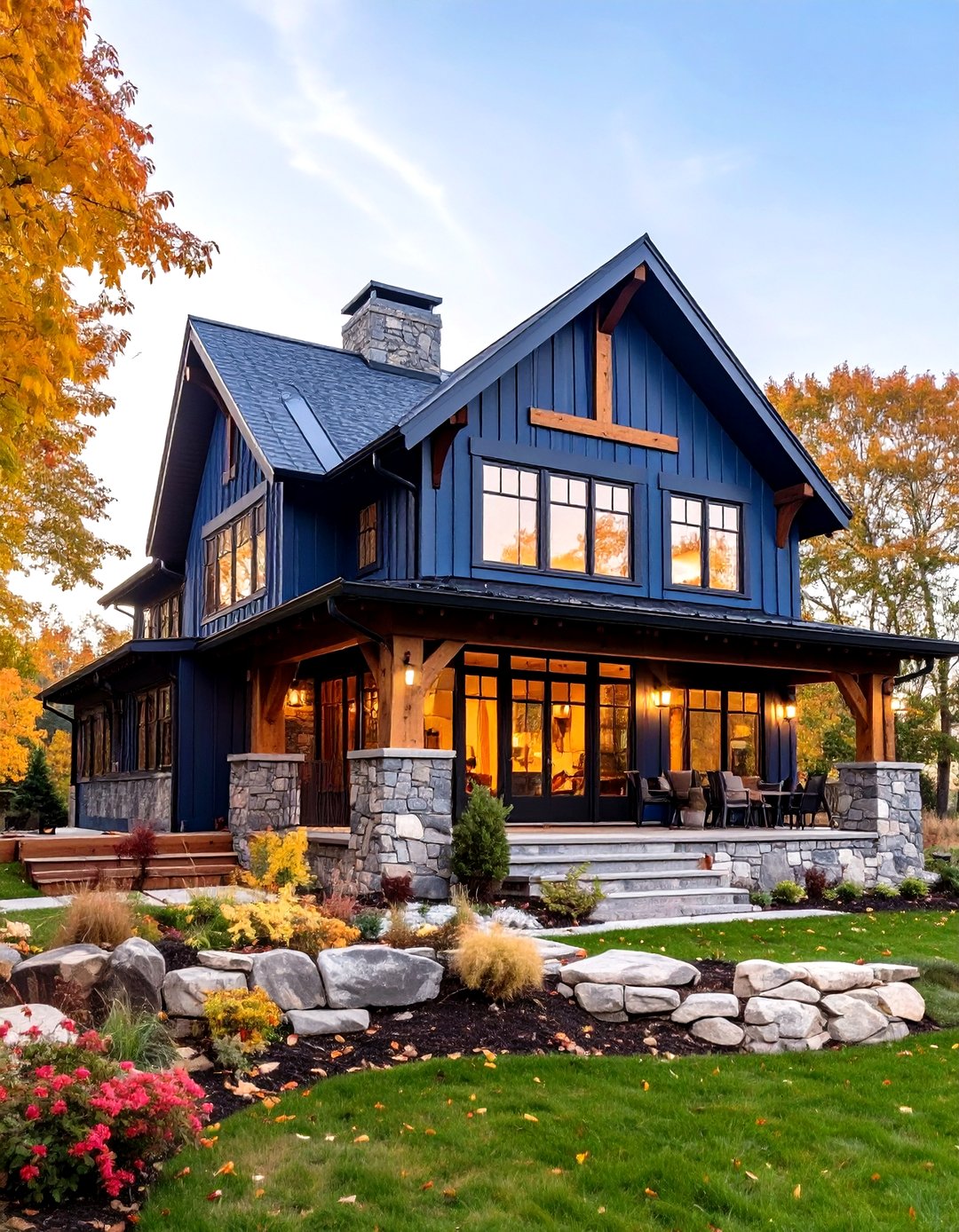24 Midnight Blue & Dark Blue House Siding Colors - Too Much Time