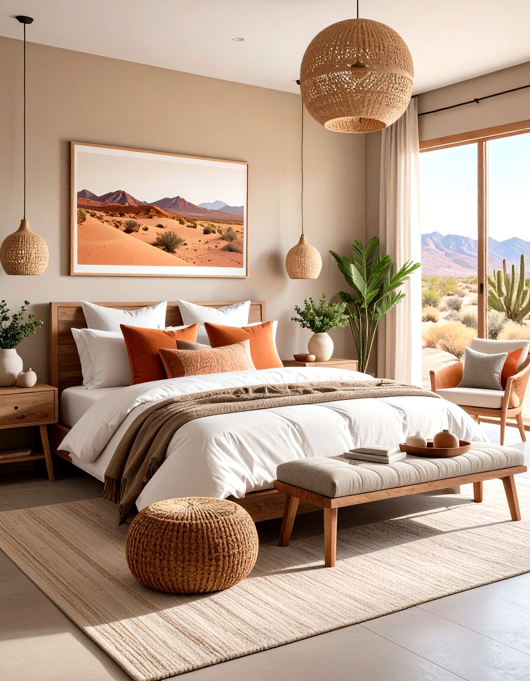 24 Desert Themed Room Ideas: Warm Neutrals and Textures - Too Much Time