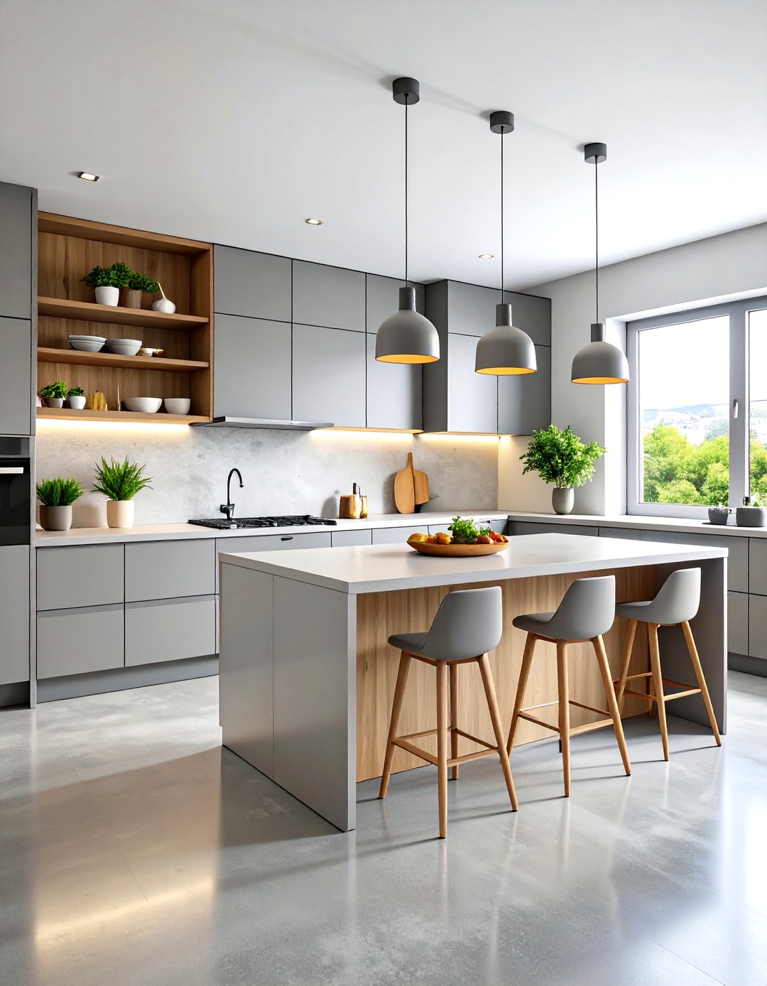24 Kitchens with Grey Floors: Modern Neutral Tones - Too Much Time