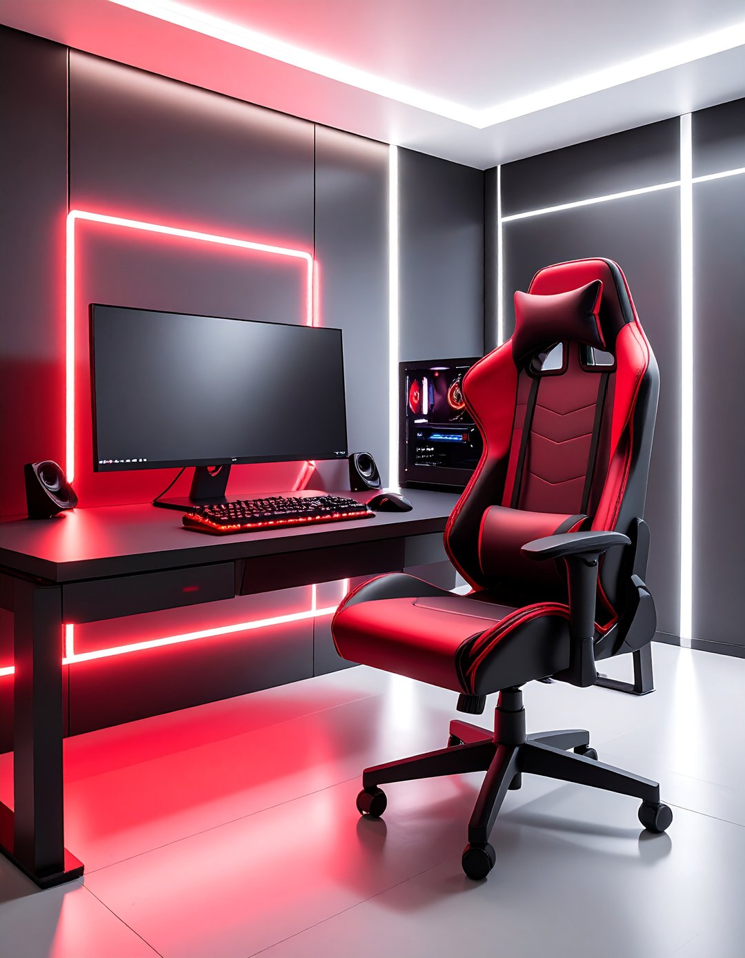 24 Red and Black Gaming Setup Ideas to Upgrade Now - Too Much Time